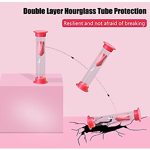 AKOAK 6 Pcs Color Hourglass Timer, 30S, 1M, 2M, 3M, 5M, 10M Hourglass Timer, Kids Play Classroom Kitchen Home Office Decorative Hourglass