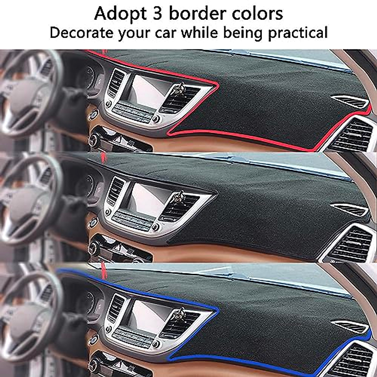 Fit for Volvo S60 2010-2017 LHD,Car Dashboard Cover,Non-Slip Pad Carpet,Dashboard Center Console Cover Dash Mat,Dash Cover mat