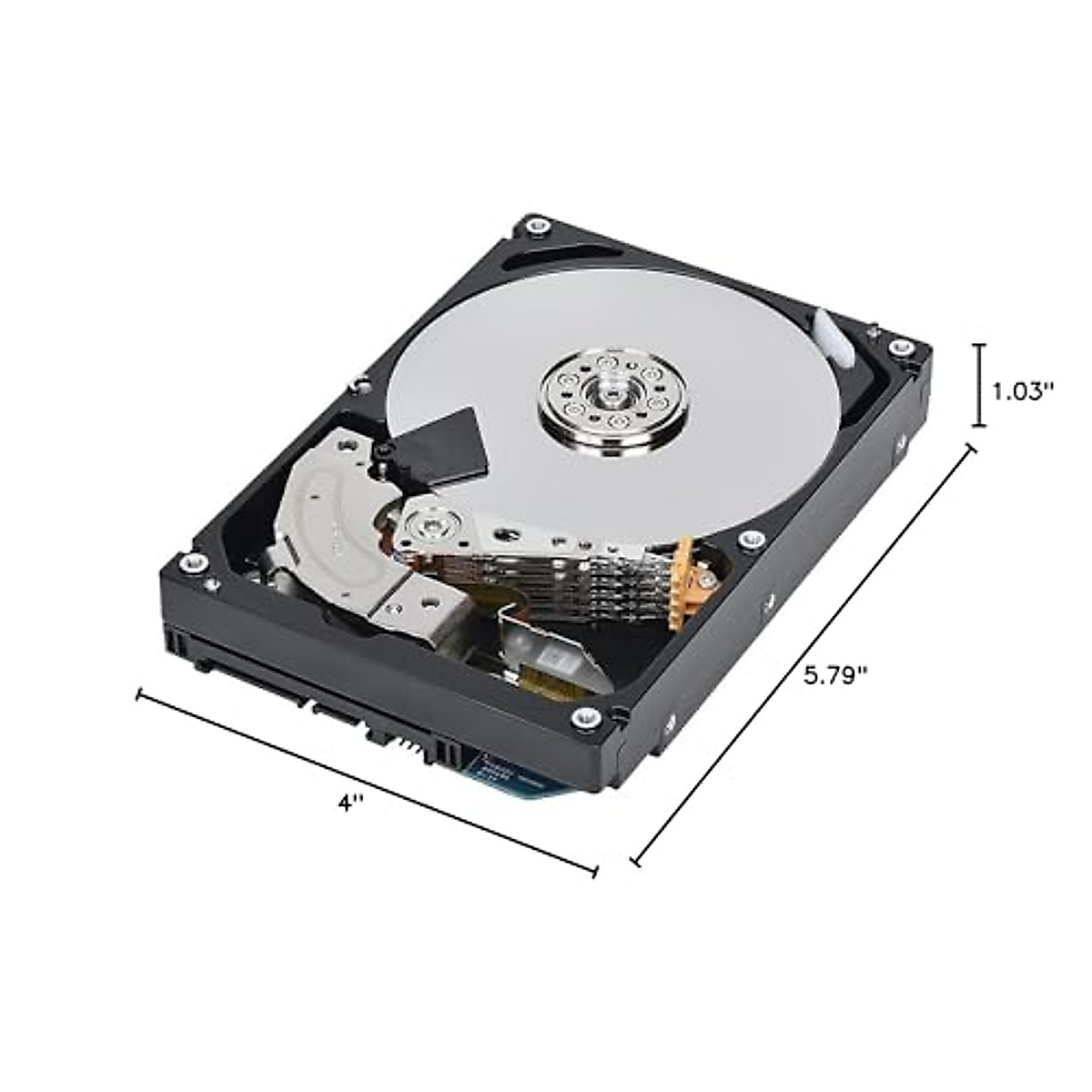 Toshiba X300 PRO 8TB High Workload Performance for Creative Professionals 3.5-Inch Internal Hard Drive – Up to 300 TB/Year Workload Rate CMR SATA 6 GB/s 7200 RPM 256 MB Cache - HDWR480XZSTB