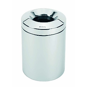Brabantia Flameguard Waste Paper Bin, 7 L - Brilliant Steel