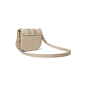 See by Chloe Hana Small Suede & Leather Crossbody Cement Beige One Size