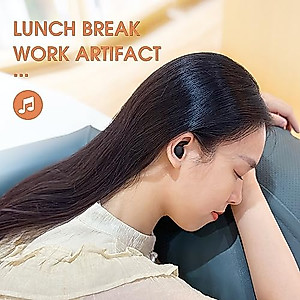 REMCCI Wireless Sleep Earbuds Headphones Bluetooth 5.3 Strengthen Noise Cancelling,Block External Noise,Touch Control Comfortable Silicone Material