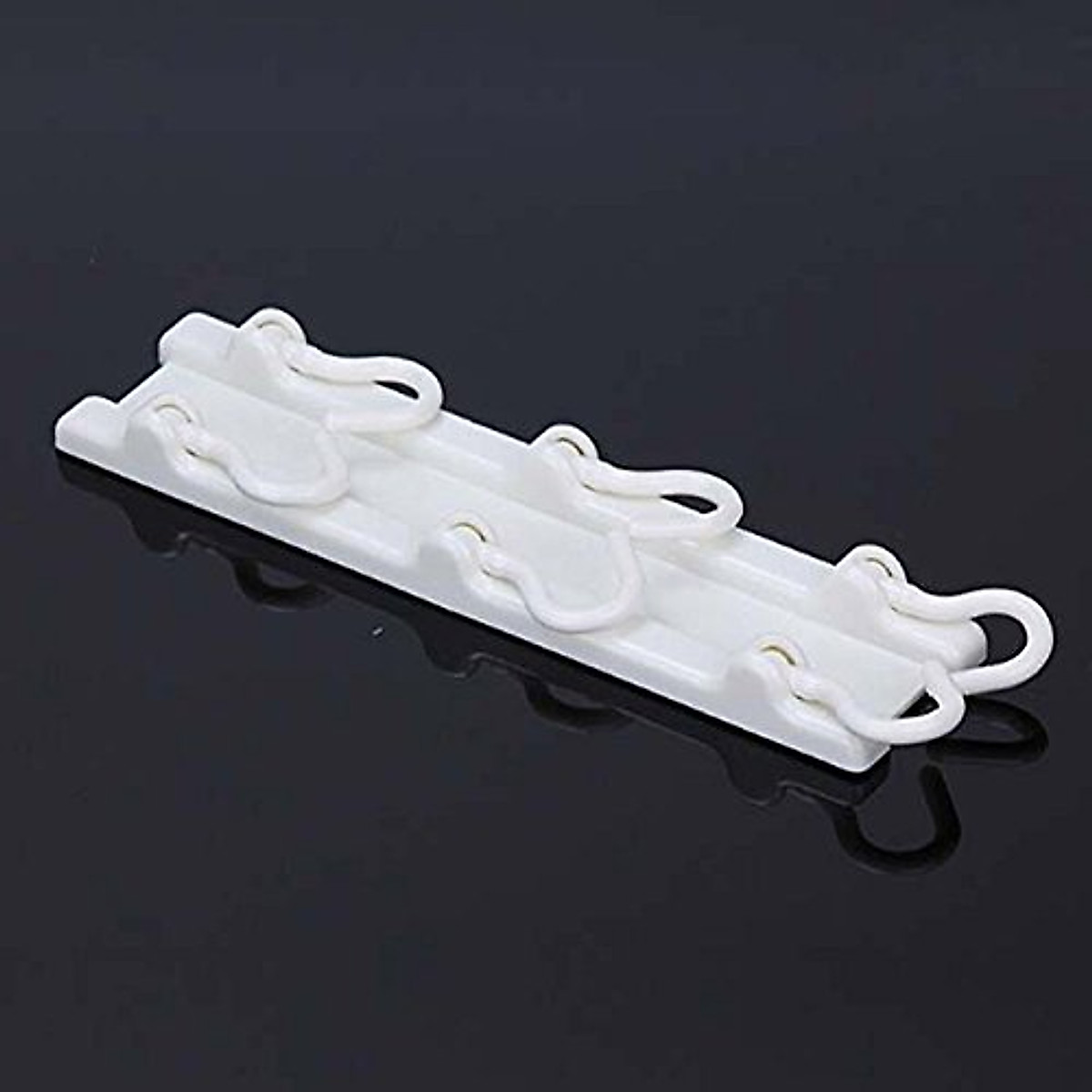 OLIVE US-Towel Hanger Home Kitchen Utensils 6 Hooks Holder Organizer Storage Rack Hanger(White)