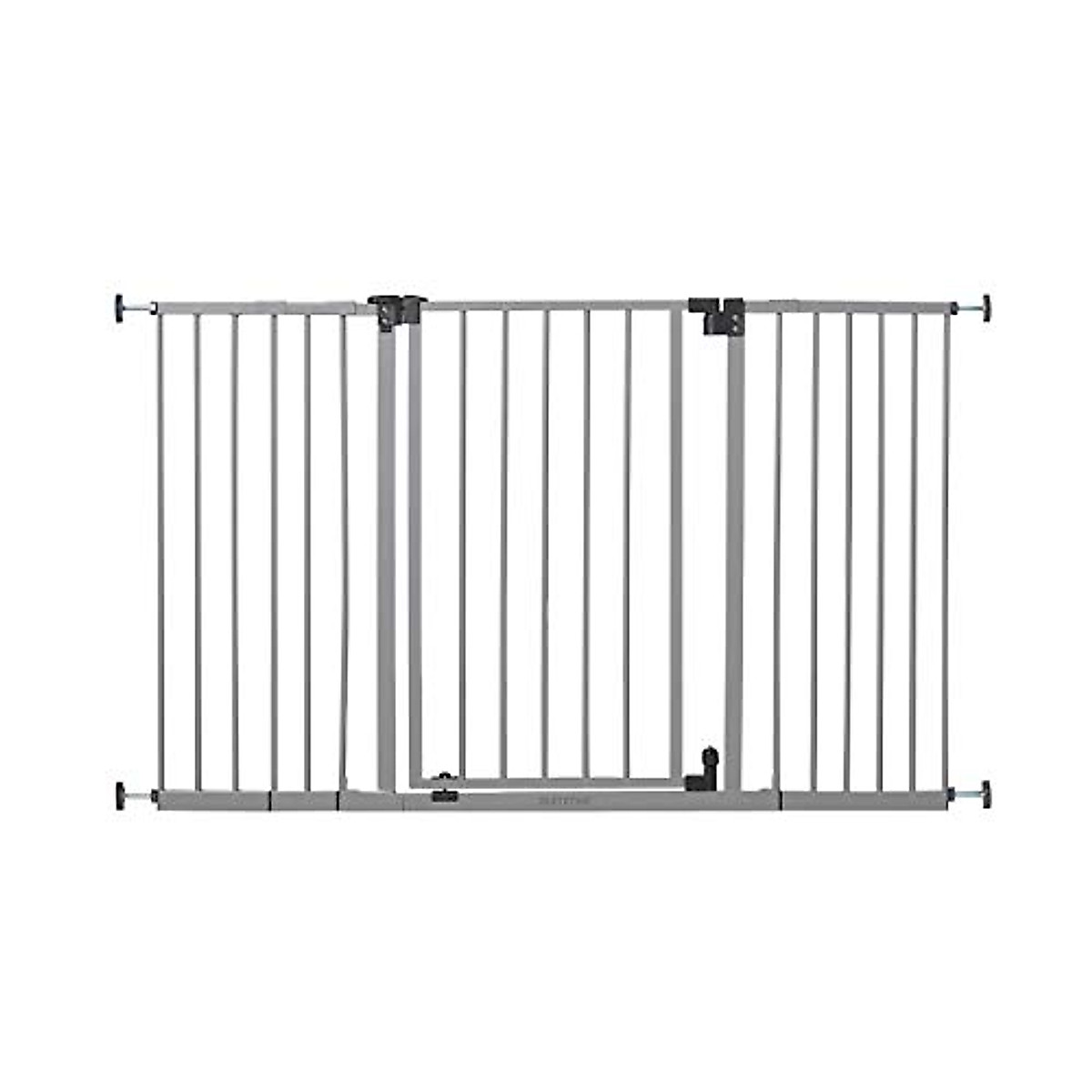 Summer Infant Secure Space Extra-Wide Safety Gate, 28.5 - 52 Inch Wide, for Doorways & Stairways, Auto-Close & Hold-Open, Grey, Slate