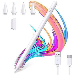 Stylus Pen for iPad (2018-2023),10mins Charge, Palm Rejection, Tilting Detection, iPad Pencil 2nd Generation Compatible with Apple iPad Pro 11/12.9 inch, iPad Mini 6/5, iPad Air 5/4/3, iPad 10/9/8/7/6
