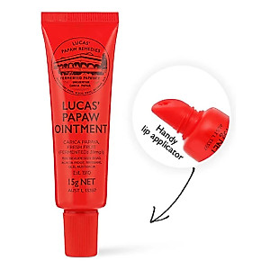 Lucas Papaw Ointment 15g Tube with lip applicator - TWIN Pack for value by Lucas Remedies