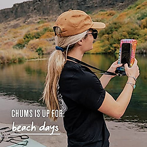 Chums Floating Phone Protector – Smartphone Touchscreen Waterproof Pouch with Removable Lanyard (Green)