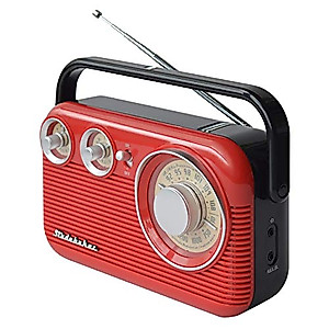 Studebaker SB2003 Retro Portable AM/FM Radio (red/Black)