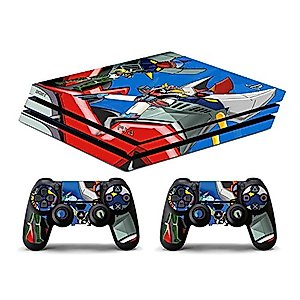 Skin Ps4 PRO - Robot 80 MAZINGA JEGG Robot GOLDRAKE - Limited Edition Decal Cover ADESIVA Playstation 4 Slim Sony Bundle
