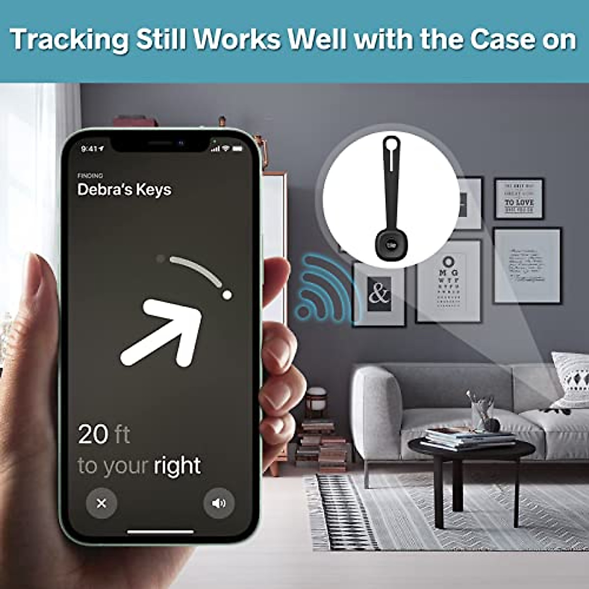 Fintie Soft Silicone Case for Tile Mate (2022), Lightweight Flexible Protective Skin Cover, Anti-Lost Scratch Resistant Holder Accessory for Tile Mate (2022) Finder Tracker - Black