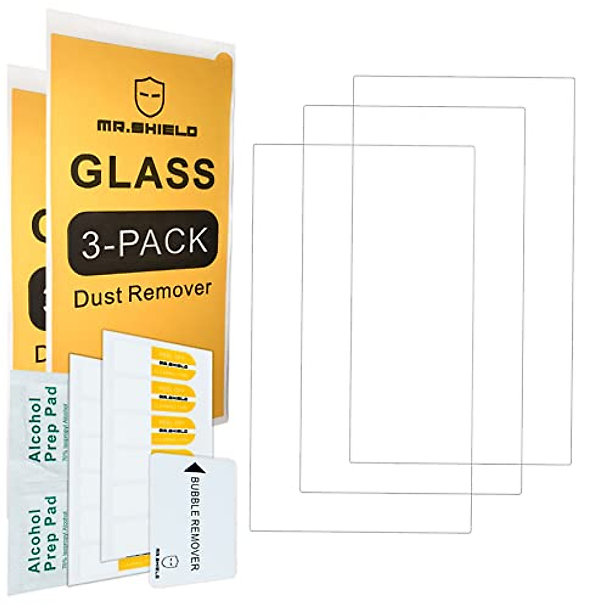 Mr.Shield [3-Pack] Screen Protector for ANBERNIC RG503 Handheld Game Console [Tempered Glass] [Japan Glass with 9H Hardness] Screen Protector with Lifetime Replacement