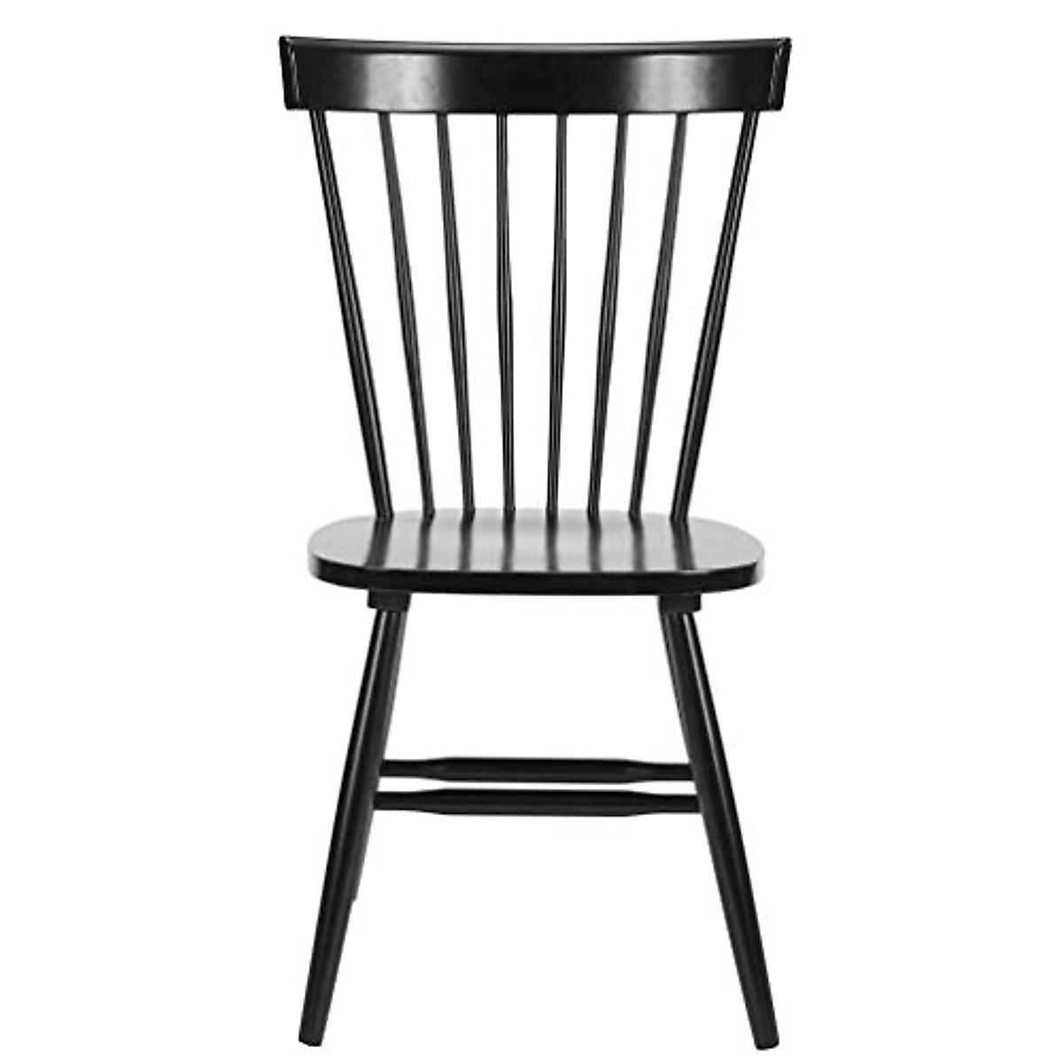 Safavieh American Homes Collection Parker Country Farmhouse Wood Black Spindle Side Chair (Set of 2)
