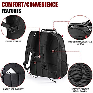 StarCloud 18.4-Inch TSA-Friendly Laptop Backpack - Water-Repellent, Perfect for College, Commuting, Weekend Getaways & Business Travel