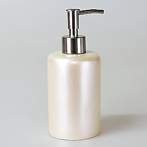 Victoria Soap Dish and Toothbrush Holder Set in 3 Pieces, Pearl