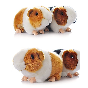 YAIRYANGTZE 2pcs Cute Plush Guinea Pig Stuffed Guinea Pig, 7 inch Plush Hamster Doll Stuffed Dutch Pig, Realistic Plush Guinea Pig