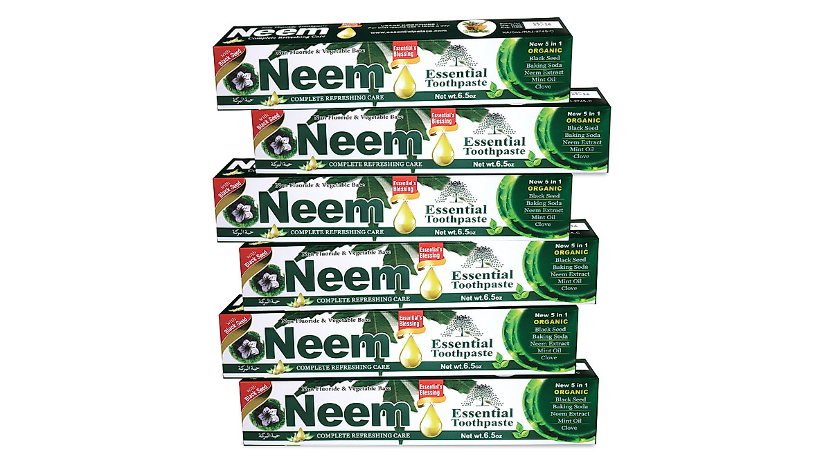 Neem Essential Toothpaste 5 in 1 Formula Pack for Fresh Breath