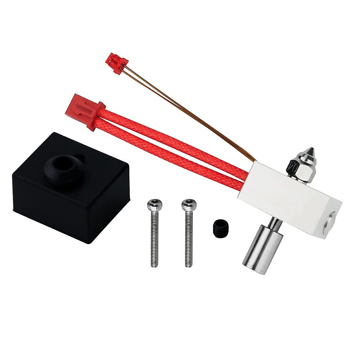 Sprite Extruder Heater Block Kit High Temperature 300℃ Titanium Heatbreak Plated Copper Nozzle Compatible with Creality Ender 3 S1, Ender3 S1 Pro, CR10 Smart Pro, Sermoon V1 3D Printer