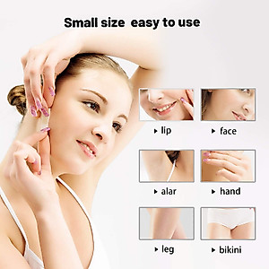 Facial Body Wax Strips Hypoallergenic All Skin Types Lip Hair Removal Wax Strip For Women Man At Home Waxing Kit with 72 Face Wax Strips + 4 Calming Oil Wipes