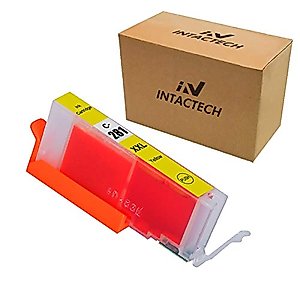 Intactech Compatible CLI-281 XXL Yellow Ink Cartridge Replacement for Canon 281 XXL Yellow CLI-281Y Work with Pixma TS6120 TS8120 TR7520 TR8520 TS9120 TS6220 TS8220 TS9520 TS9521C TS702 Printer