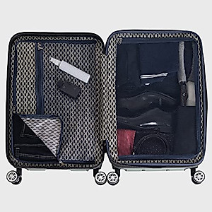 Ben Sherman Derby Spinner Travel Upright Luggage, Cilantro, 20-Inch Carry On