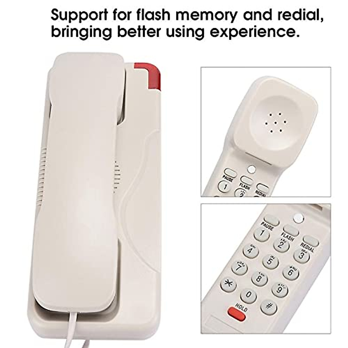 KSSMZ Hotel Business Landline Phone Wall Mount Desktop Home Office Telephone Desk Landline Phone