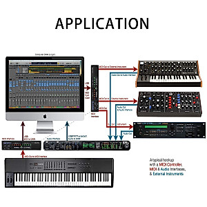 EBXYA MIDI Cable Male to Male with 5 DIN Pins 10 Feet 2 Packs