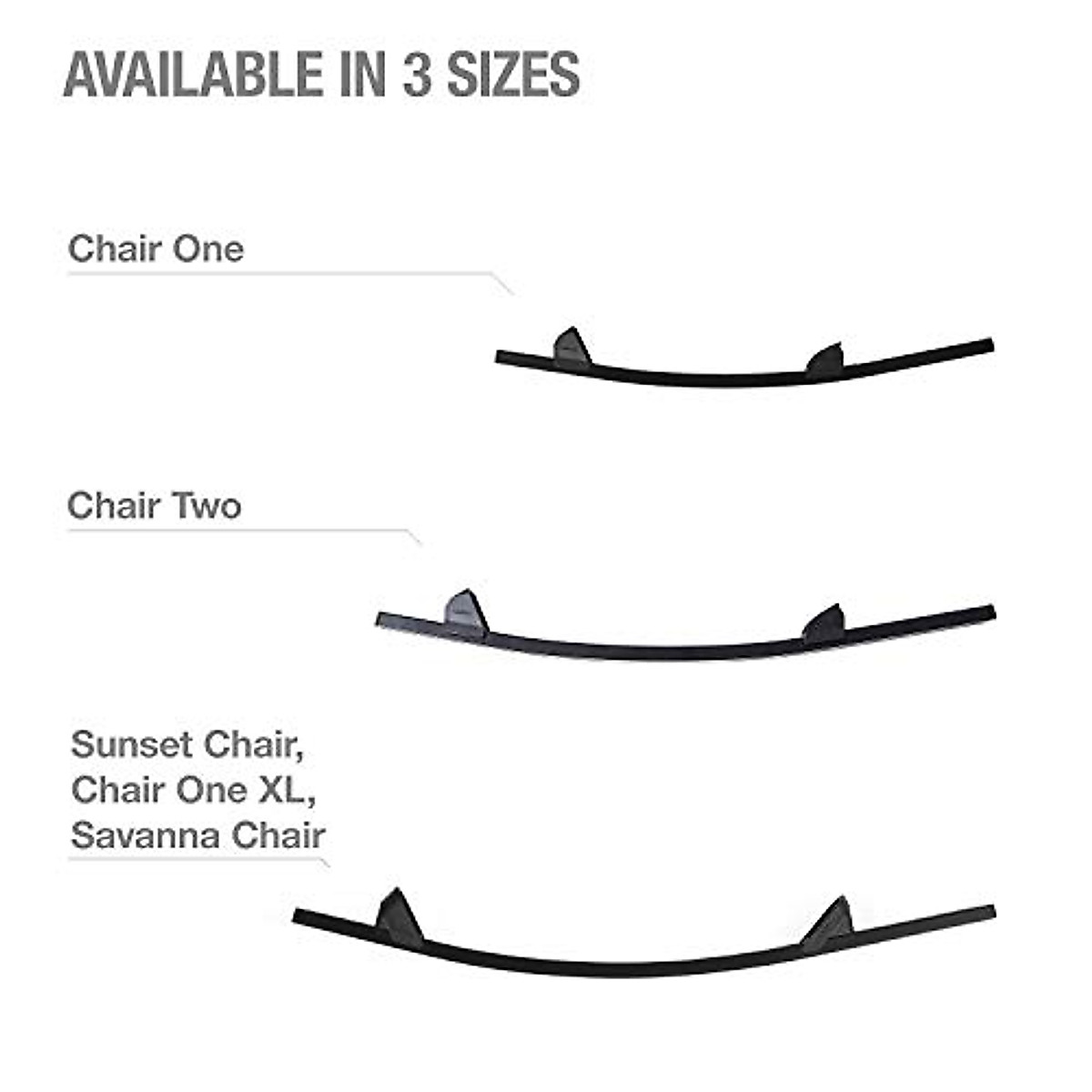 Helinox Camp Chair Rocking Accessory Runners (Set of 2), Chair One XL/Sunset Chair/Savanna Chair