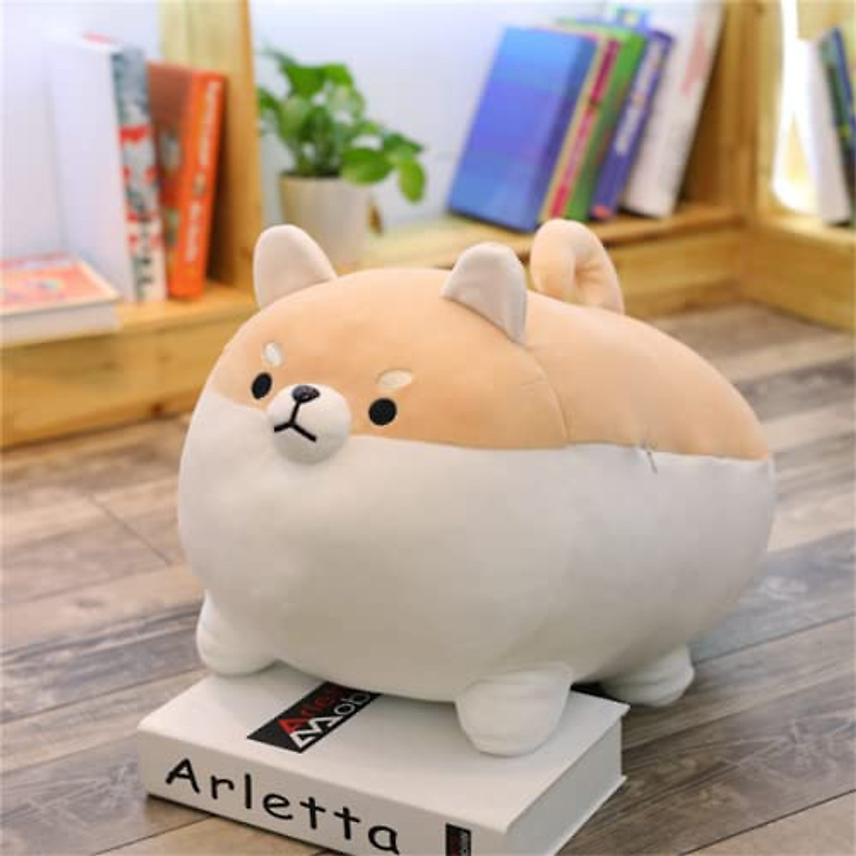 AFAN 15.7“ Kawaii Shiba Inu Dog Plush Pillow Corgi Stuffed Animal Toy Doll Gifts for Valentine, Plush Toy Gifts for Boys Girls (Brown)