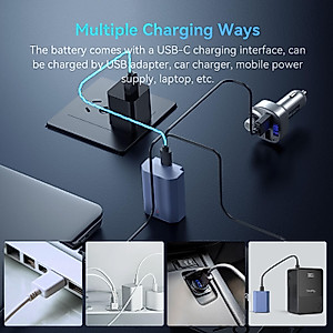 SMALLRIG NP-FZ100 2400mAh Camera Replacement Battery for Sony A7R V, A7 IV, A7S III, USB-C 2.5H Fast Charging Camera Battery for A7R IV, A7R III, A7 III, A7C, A7C II, A6600, A6700, FX3, ZV-E1-4265B