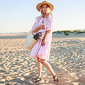 Alicegana Womens Sandals Shoes Comfort Walking with Non Slip on Casual Summer Beach Shoes Dress Ankle Elastic Jeweled Bohemian Flats