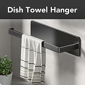 Esusom Paper Towel Holder Under Cabinet Rolls Plastic Cling Film Paper Towel Holder Adhesive for Kitchen Anti-Rust Metal Bathroom Toilet Paper Towel Holder Wall Mounted