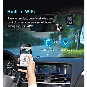 【Bundle: VIOFO A129 Plus Duo with GPS + Hardwire Cable】 VIOFO Dual Dash Cam, 2K 1440P 60fps+1080P 30fps Front and Rear Dash Camera with Wi-Fi GPS, Parking Mode, Super Capacitor (A129 Plus Duo)