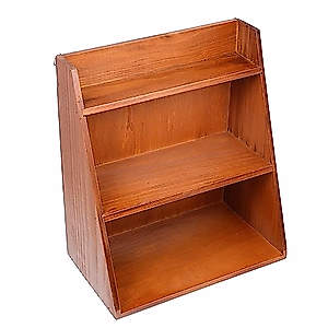 Cabilock Storage Rack Sundries Organizer Rack Sundries Storage Shelf Wooden Organizer Shelf Storage Organizer Sundries Rack Wooden Desktop Organizer Storage Shelf for Home Storage Holder