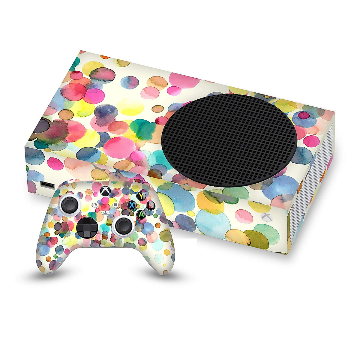 Head Case Designs Officially Licensed Ninola Dots Art Mix Vinyl Sticker Gaming Skin Case Cover Compatible with Xbox Series S Console and Controller Bundle