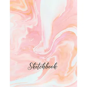 Sketchbook: Activity Sketch Book Watercolor Abstract Painting Instruction Large 8.5 x 11 Inches with 110 Pages (Abstract Watercolor Cover)