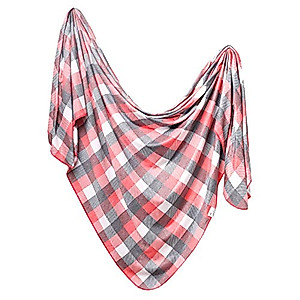 Large Premium Knit Baby Swaddle Receiving Blanket "Jack" by Copper Pearl