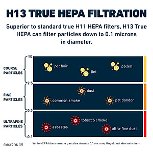 HATHASPACE Certified Replacement Filter for HSP003 Dual Filtration HEPA Air Purifier, 1 Set (H13 True HEPA)