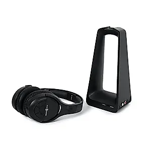 AudioRange Seniors & Hard of Hearing | Wireless TV Over-Ear Headphones Lightweight, Comfortable, Rechargeable TV Headphones, Television Hearing Device, No-Delay RF Headphone