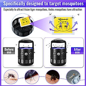 Qualirey 3 Pcs Mosquito Attractants for All Bug Zapper Bait Refill, Safe Yellow Mosquito Lures Fly Bait, Clip on Mosquito Trap Attractant Bait Hang Bug Zapper Refill for Indoor Outdoor