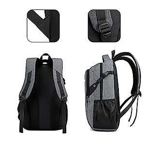 PRIMICIA GinzaTravel Laptop Backpack Anti Theft Water Resistant Backpacks School Computer Bookbag (GREY)