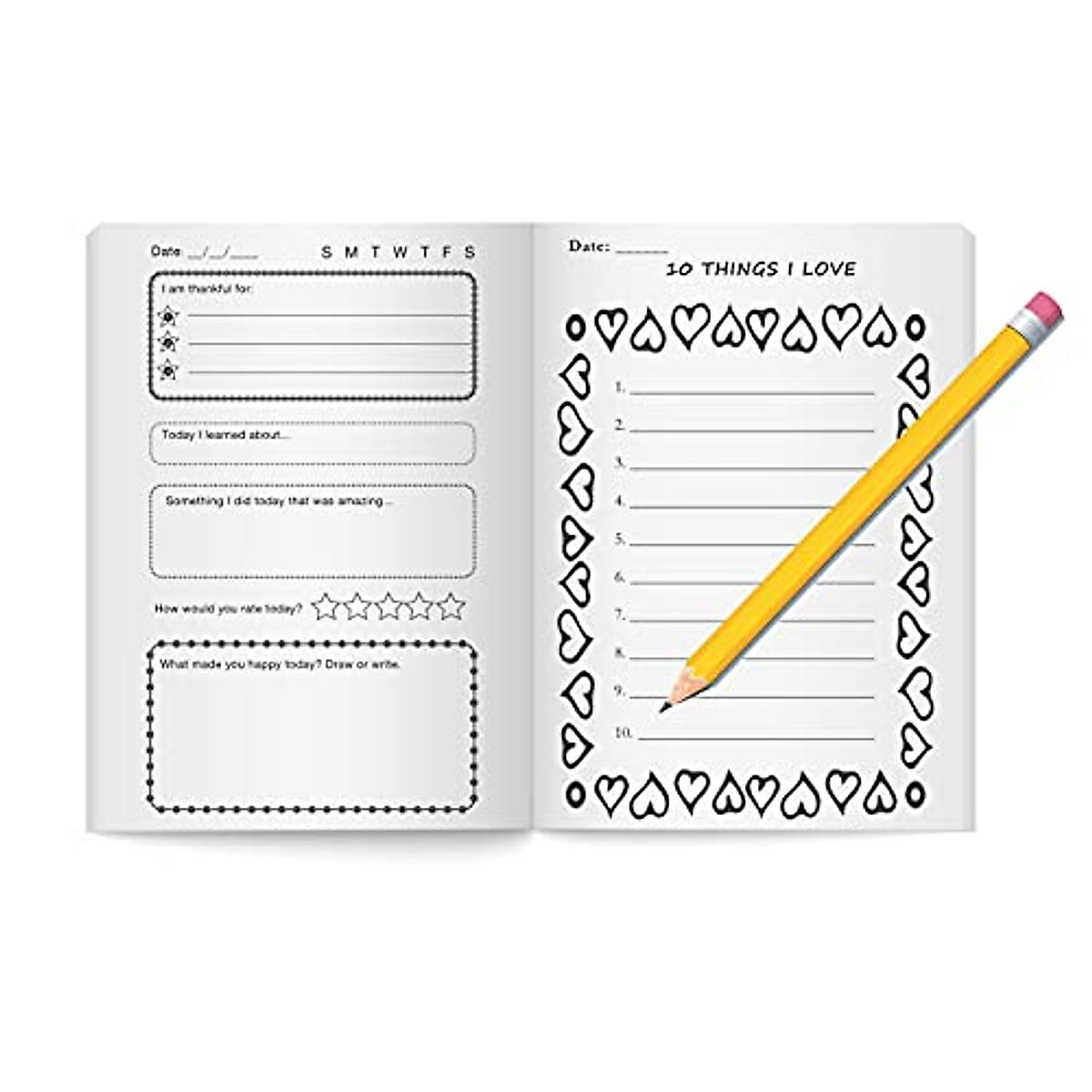 The One-Minute Gratitude Journal for Kids: Journal to Increase Gratitude, Mindfulness and Happiness