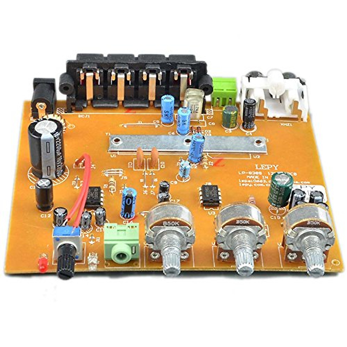 Polarlander Power Car Amplifier Hi-Fi 2.1 MP3 Radio Audio Stereo Bass Speaker Booster Player for Motorbike Home No Power Plug