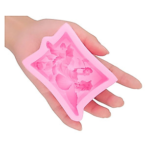Soap Molds,Silicone Molds Angel Girl 3D Flower Fairy .Soap Molds for Soap Making Angel Soap Molds for Handmade Soap DIY Cake Baking Art Craft Decoration by Tecoail