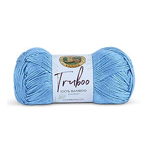 Lion Brand Yarn - Truboo - 6 Pack Assortment with Needle Gauge (Deep Waters)