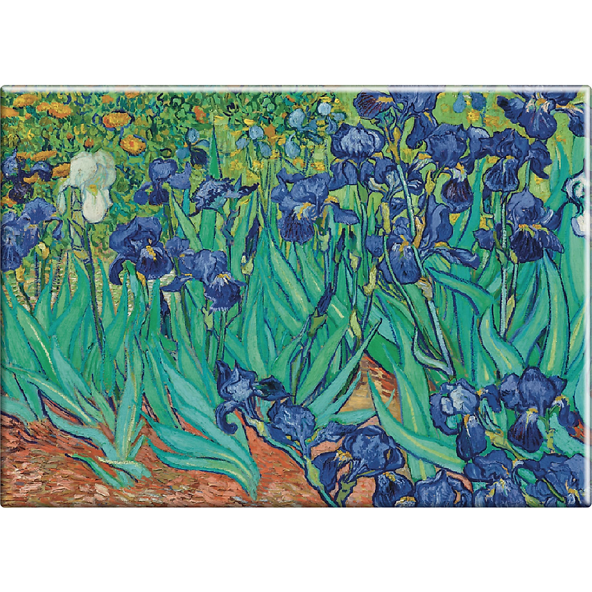 Vincent Van Gogh - Irises - 3.5” x 2.5” Magnet