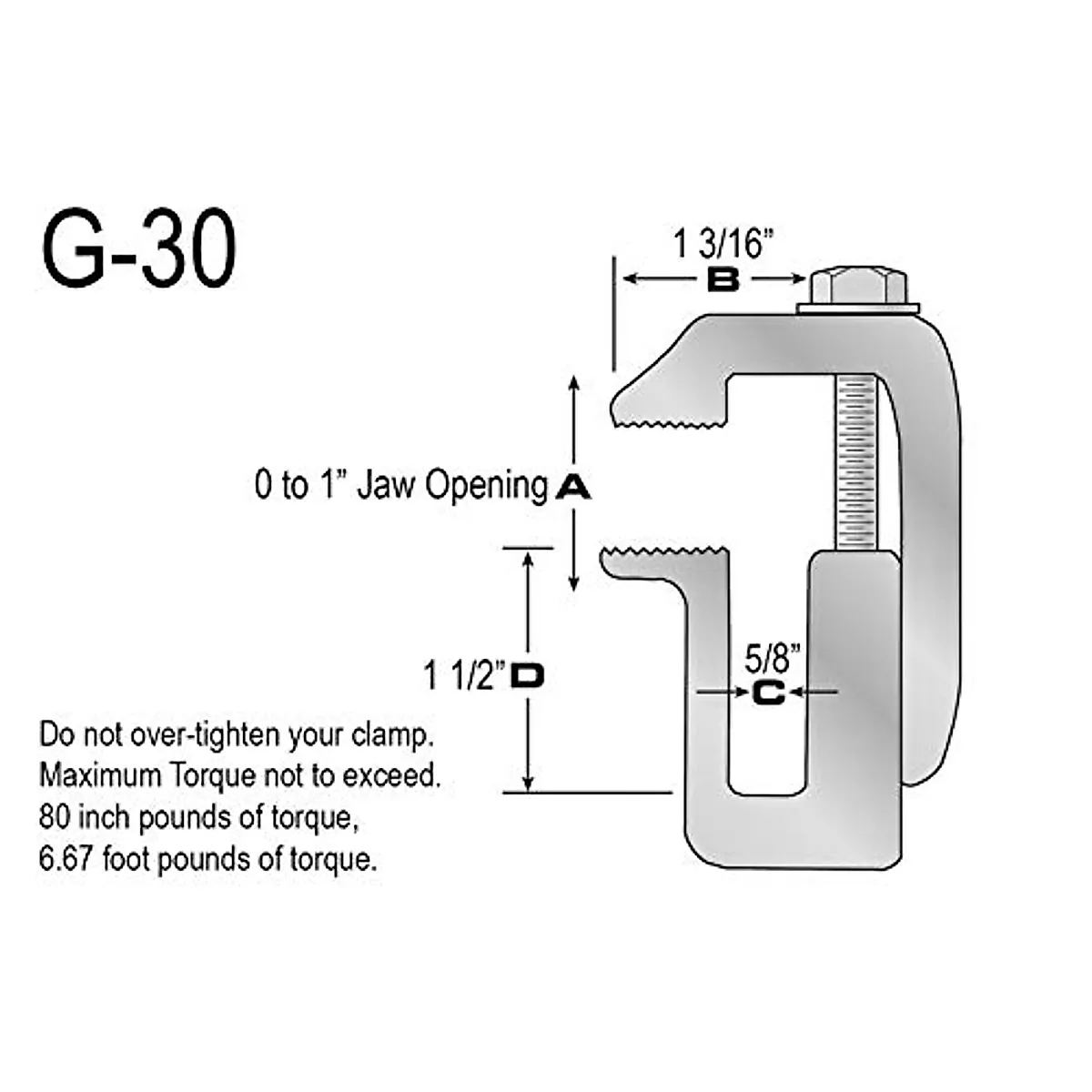 GCi STRONGER BY DESIGN G-30 Clamp for Truck Cap / Camper Shell (Set of 4). Made with Structural Aluminum to Ensure Quality and Strength. For Mounting Caps, Camper Shells, Toppers.