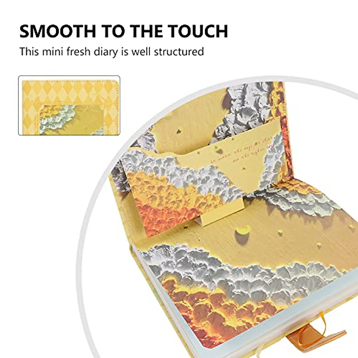 DEPILA 3 pcs Leather Small Stationery Stamping Writers Button Notepads Notebook Natural Note Writing Hardcover Account Memo Multipurpose Notepad Office Journal Plan School Subject Travel Note pad ( Co