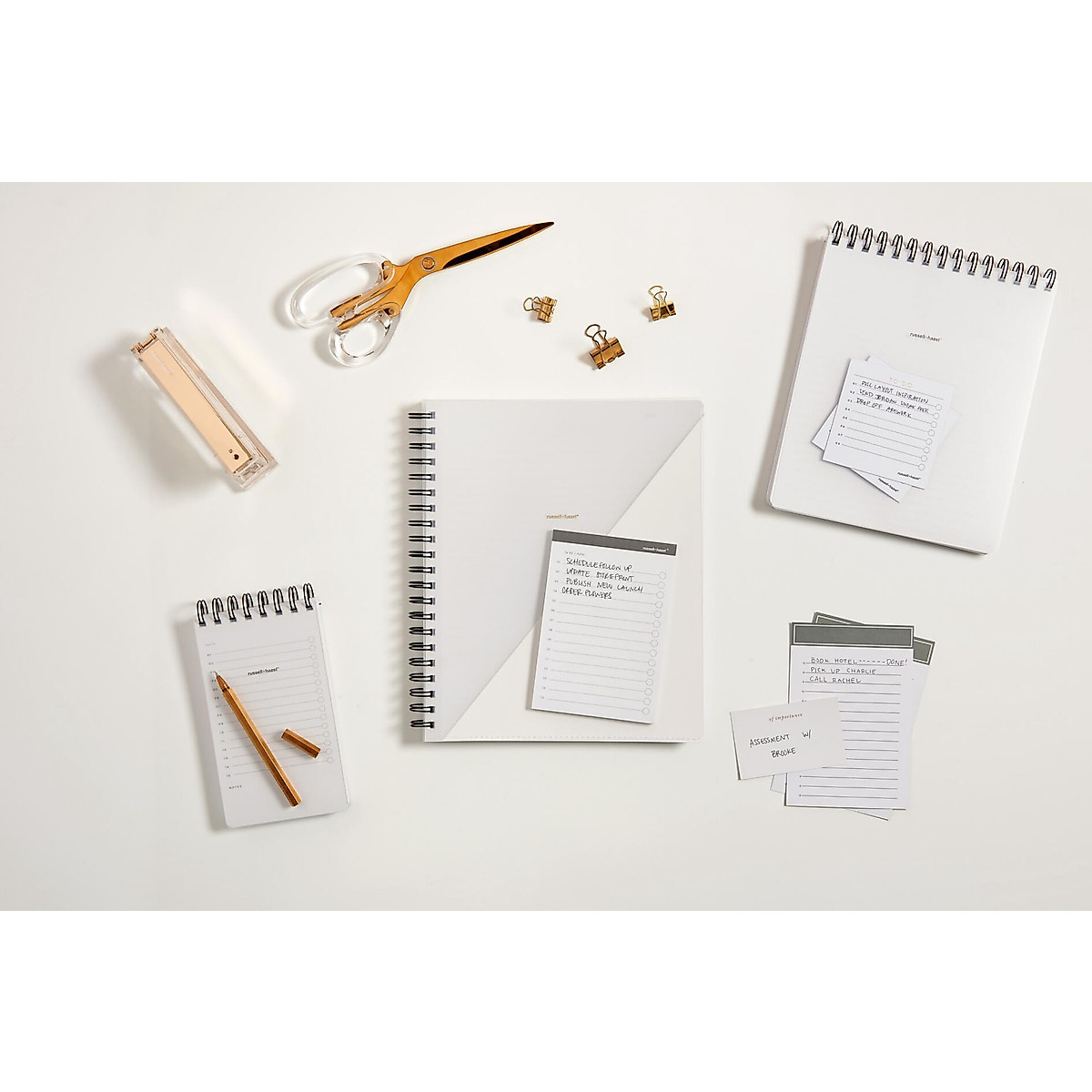 russell+hazel Acrylic Scissors, Left or Right Hand, Clear and Gold-Toned, 9”