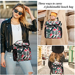 UYLIA Insulated Lunch Bag Women with Five Pockets -Reusable Lunch Box for Men Office Work School Picnic Beach with Adjustable Shoulder Strap,Thermal Cooler Bag for Kids Adult