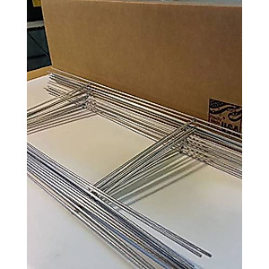 5 Pack Yard Sign Stakes Metal,18'' x 7'' H Frames Yard Stakes for Signs silver